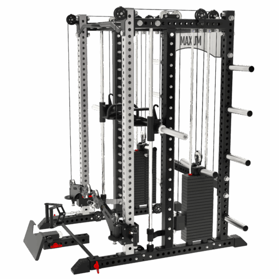 MAXUM X3 Smith Machine Functional Trainer Squat Rack