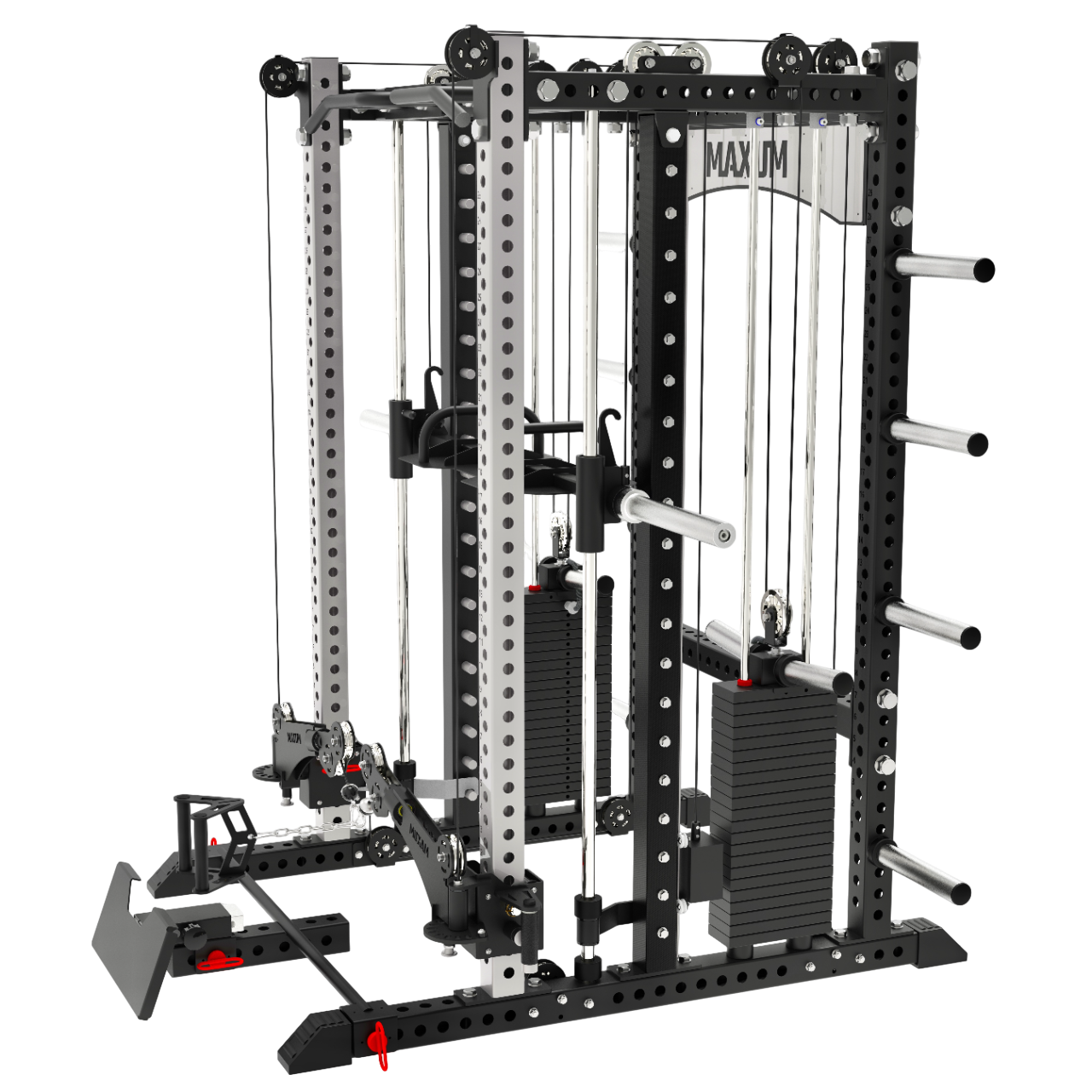 MAXUM X3 Smith Machine Functional Trainer Squat Rack