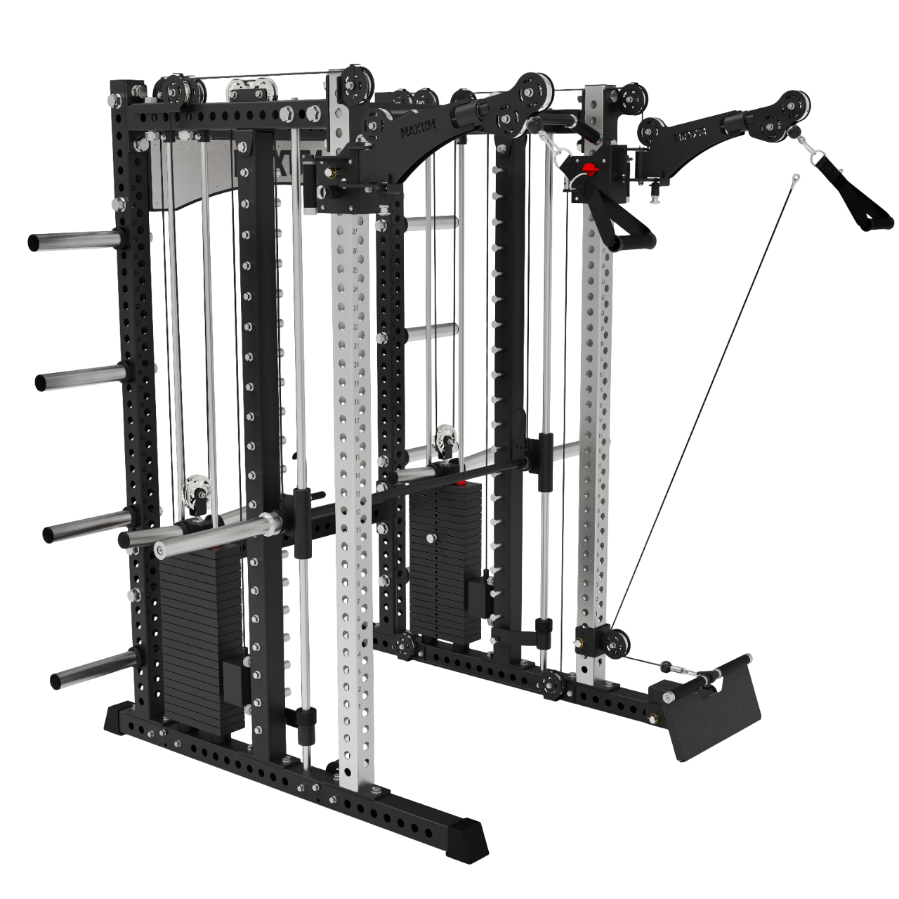 MAXUM X3 Smith Machine Functional Trainer Squat Rack