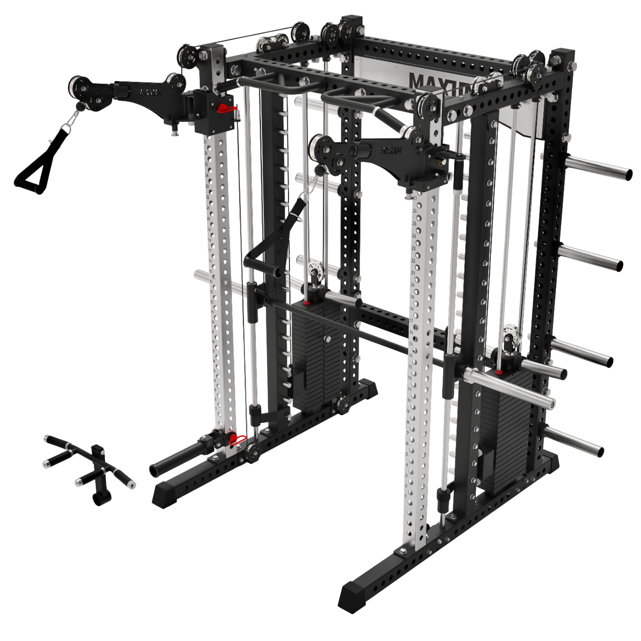 MAXUM X3 Smith Machine Functional Trainer Squat Rack