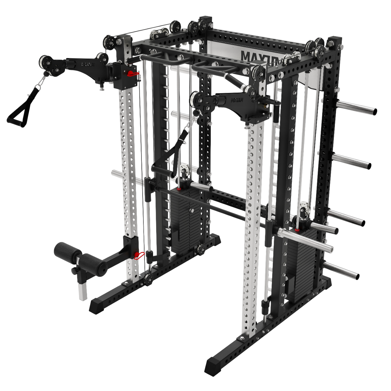 MAXUM X3 Smith Machine Functional Trainer Squat Rack
